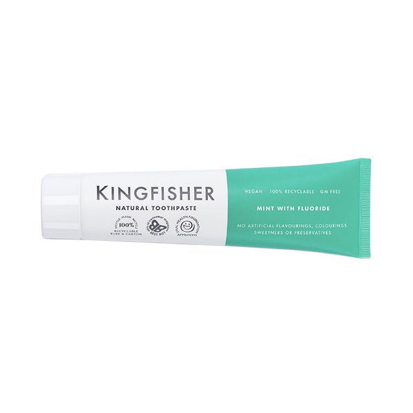 Kingfisher Toothpaste | Mint & Charcoal | Holland & Barrett