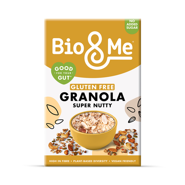 Bio & Me Cocoa & Hazelnut Protein Gut-Loving Granola 360g | H&B