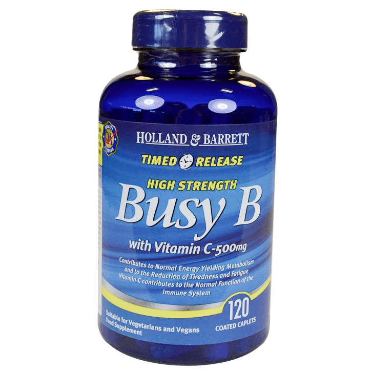 Holland & Barrett Timed Release Busy B Complex with Vitamin C 120 ...