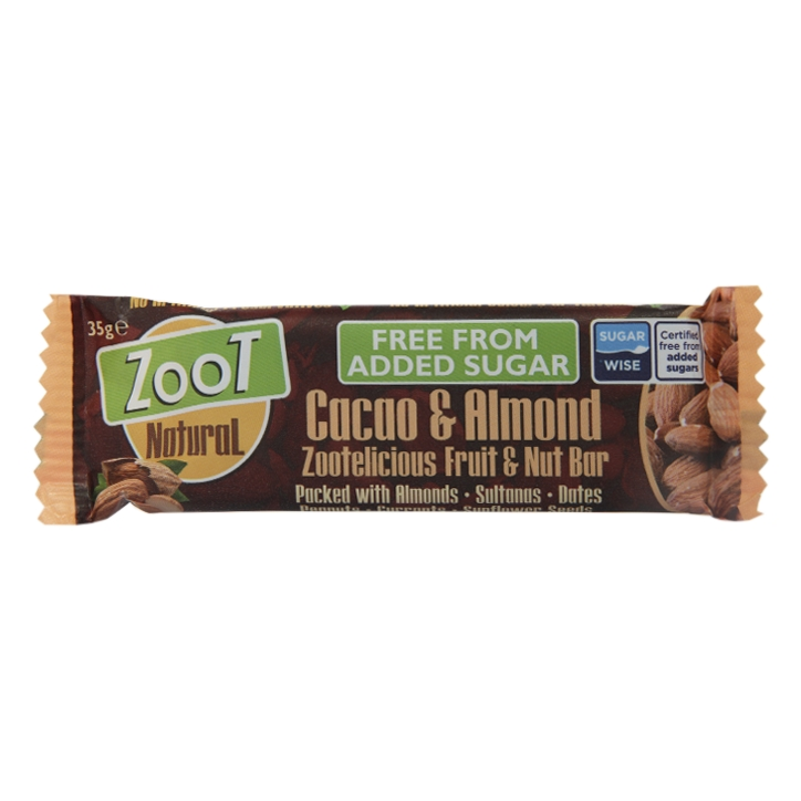 Zoot Natural Cacao & Almond Fruit & Nut Bar 35g