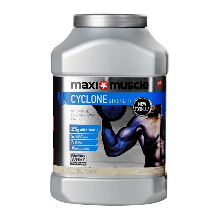 MaxiMuscle Cyclone Powder Vanilla 1.26kg image 1