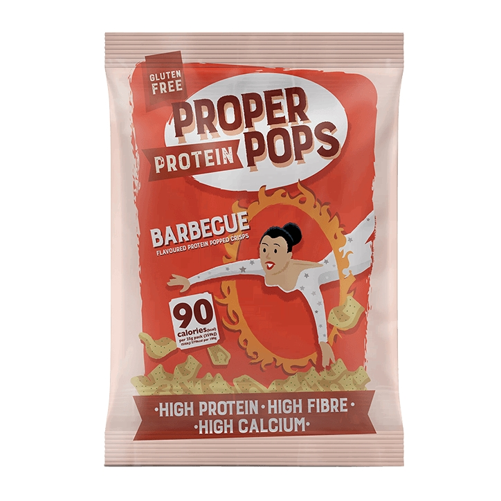 Proper Pops Protein Popped Crisps Barbecue 25g