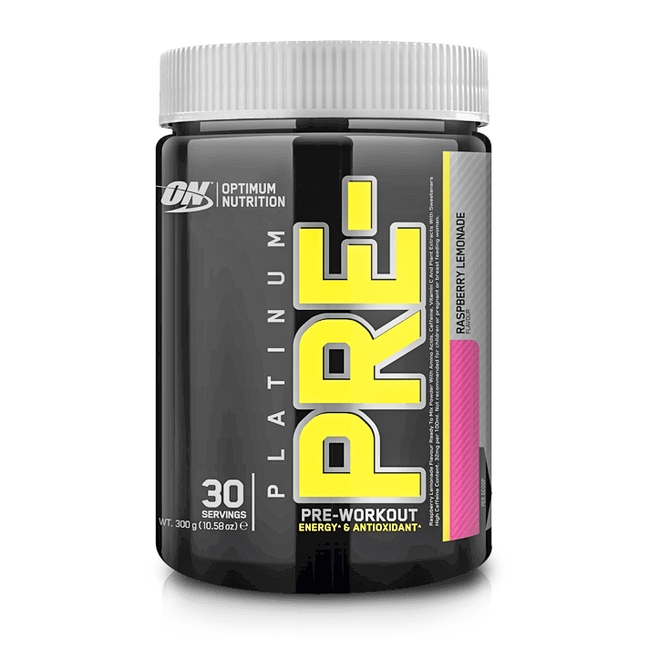 Optimum Nutrition Platinum Pre-Workout Raspberry Lemonade 300g Powder