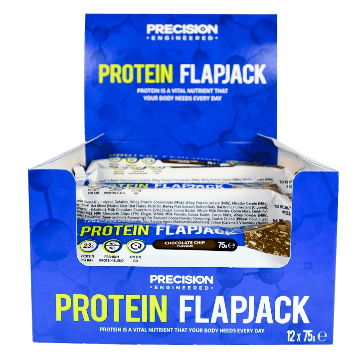 Precision Engineered Protein Flapjack Chocolate Chip 12 x 75g Bars