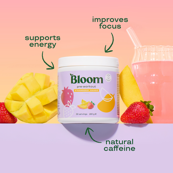 Bloom Pre-Workout Strawberry Mango 186g | H&B