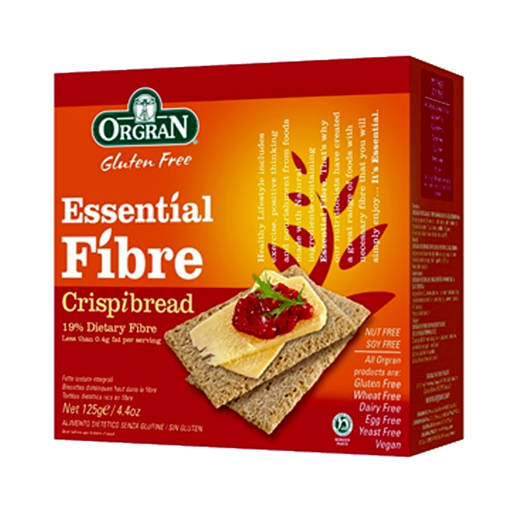 Orgran Gluten Free Essential Fibre Crispbread 125g