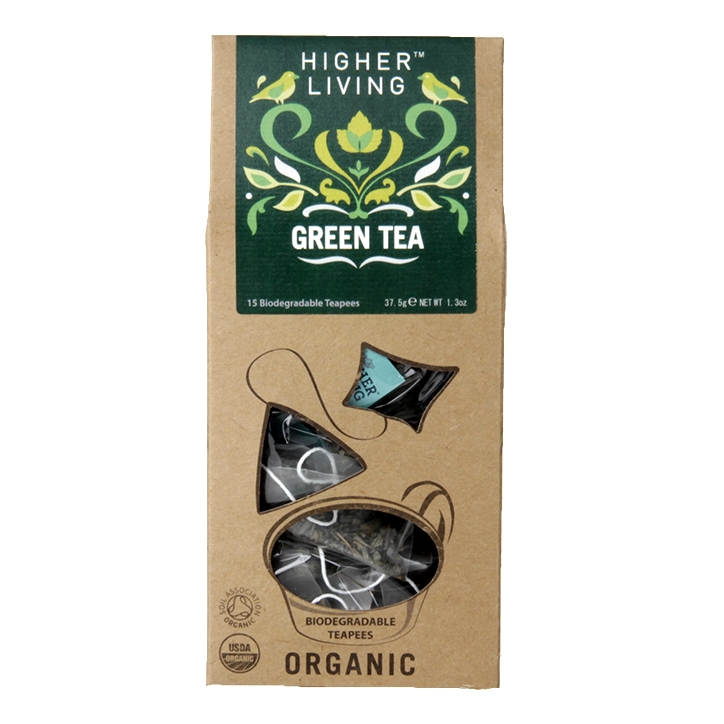 Higher Living Organic Green Tea 15 Tea Bags