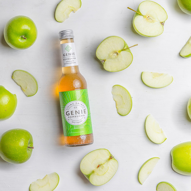 Genie Kombucha Dry Apple 275ml image 2