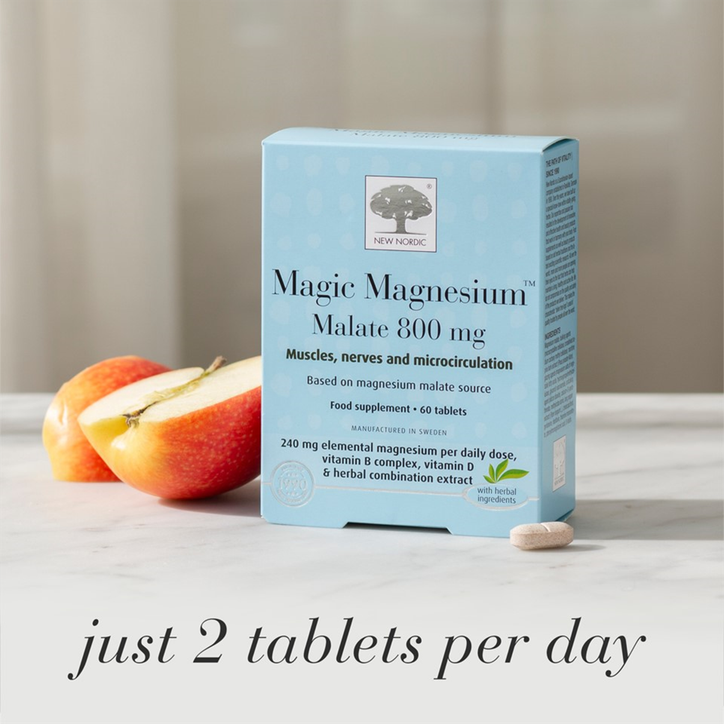 New Nordic Magic Magnesium Malate 800mg 60 Tablets | H&B