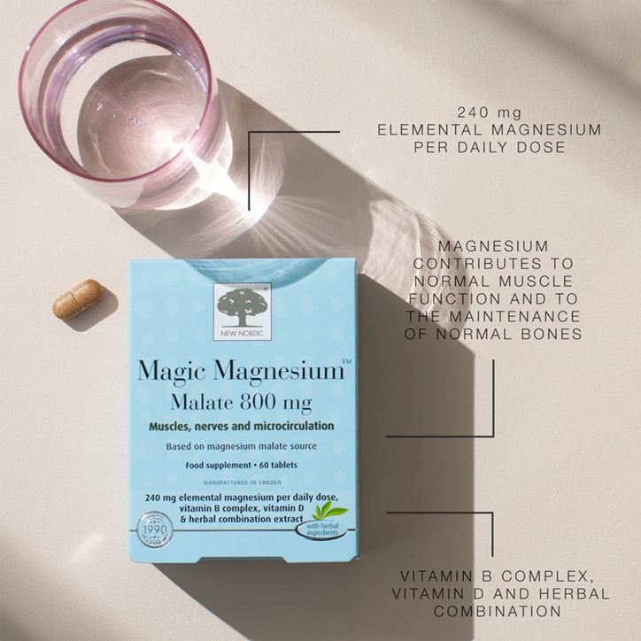 New Nordic Magic Magnesium Malate 800mg 60 Tablets | H&B