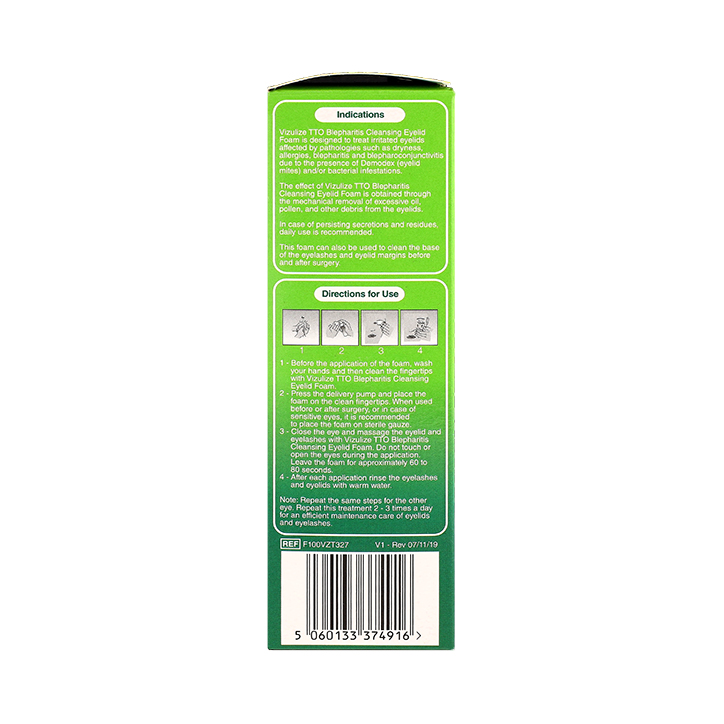 Vizulize Blepharitis Cleansing Eyelid Foam