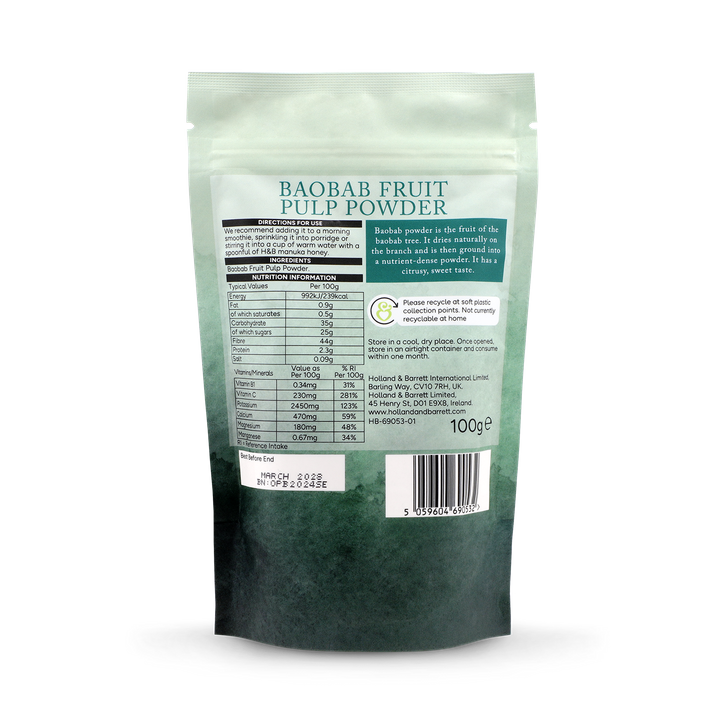 Baobab Powder 100g | Holland & Barrett