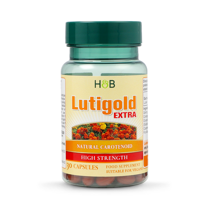 Holland & Barrett Lutigold Extra 20mg 30 Capsules | H&B