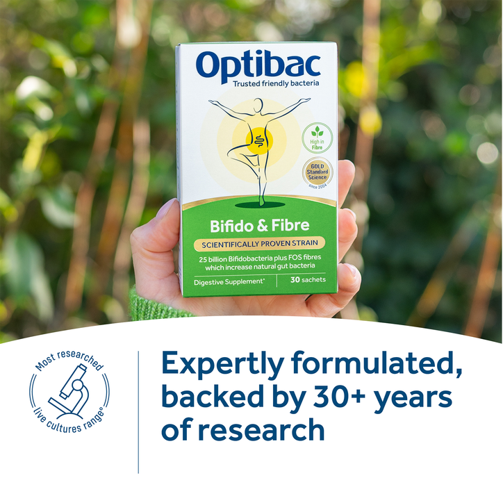 Optibac Bifido & Fibre 30 Sachets | H&B