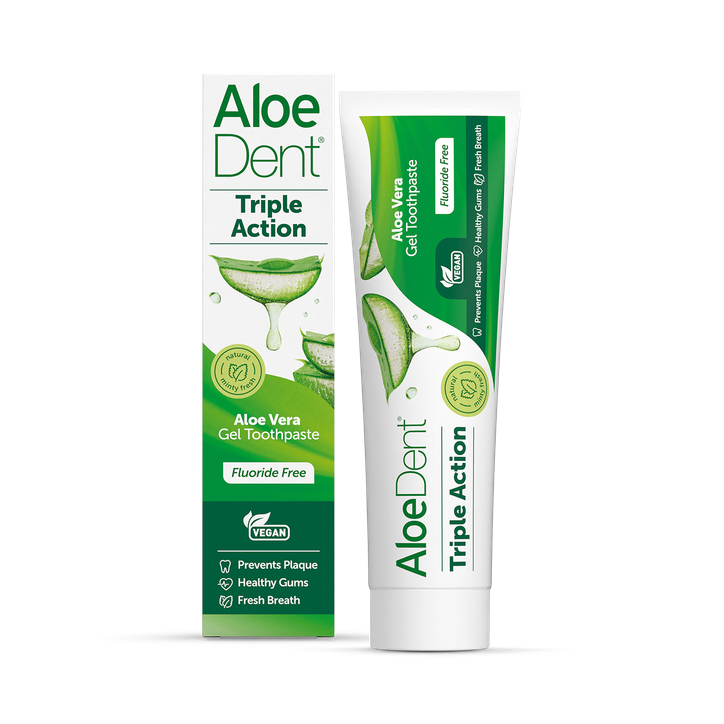 Aloe Dent Triple Action Aloe Vera Toothpaste with Co Q10 Aloe Vera ...