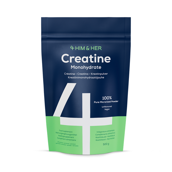 4Him & Her Creatine Monohydrate Pure Micronized Powder 500 g | H&B