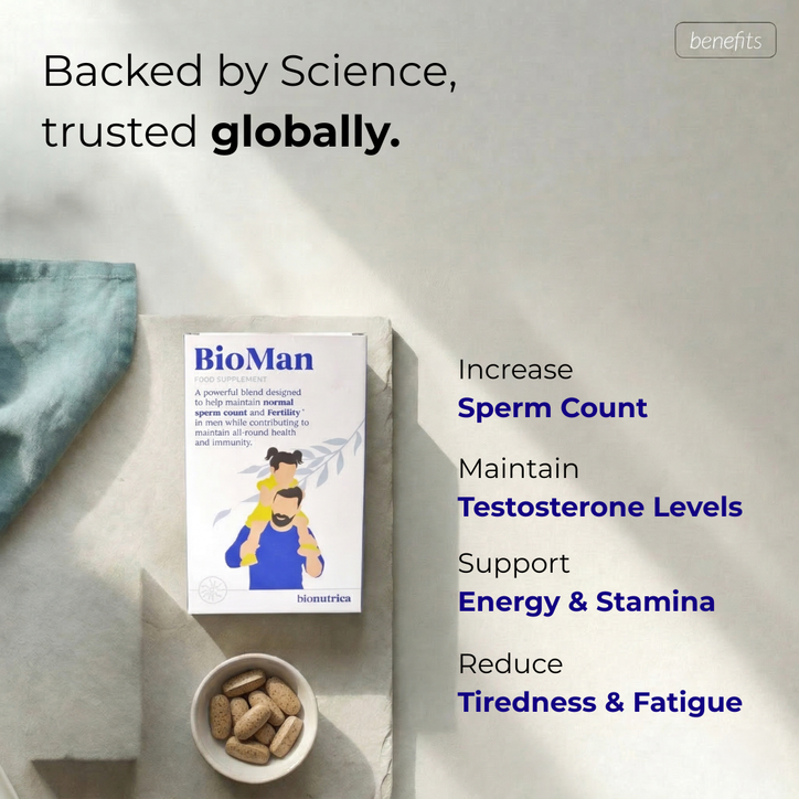 Bionutrica BioMan ‚Äì Male Fertility Testosterone & Performance Support ...
