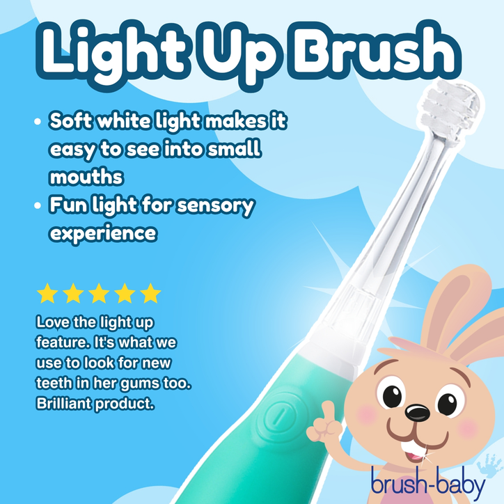 Brush baby BabySonic Toothbrush Teal 0-3 years | H&B