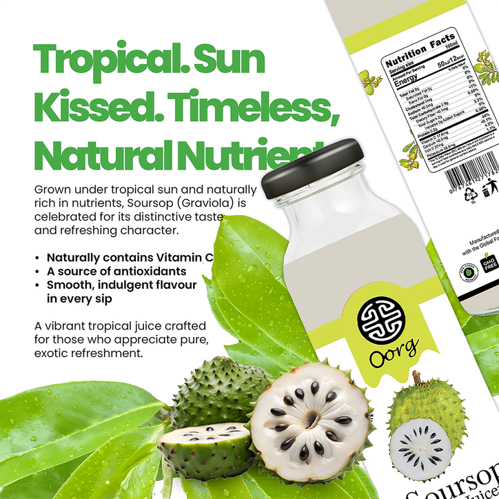 OORG Natural Soursop/ Graviola Fruit Juice 250ml X 6 | H&B
