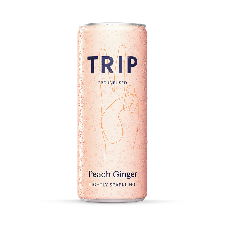 TRIP Elderflower Mint sparkling drink infused with CBD and fruit juices ...