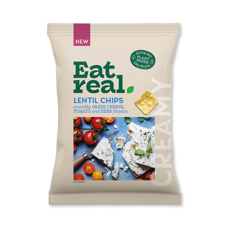 Eat Real Salted Lentil Chips 40g | H&B